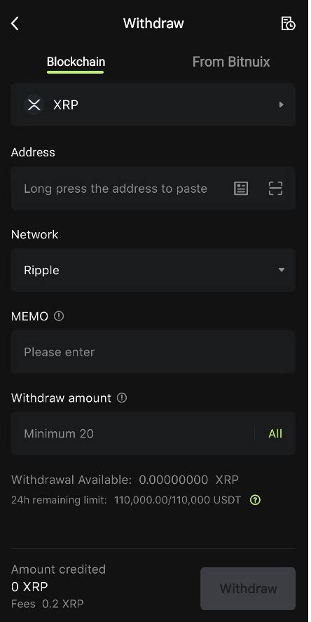 How To Withdraw Your Assets From Bitunix App Bitunix Help Center
