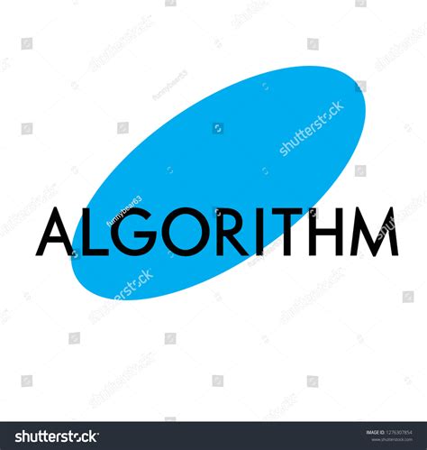 Algorithm Advertising Sticker Label Stamp On Stock Vector Royalty Free