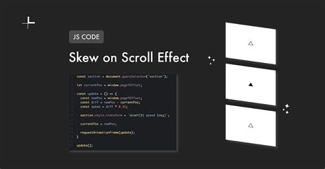 how to create an easy skew on scroll effect by speer medium