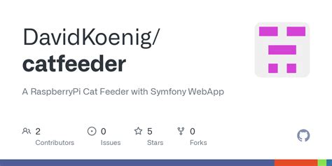 github davidkoenig catfeeder a raspberrypi cat feeder with symfony