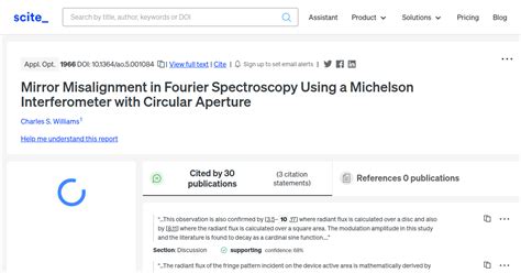 Mirror Misalignment In Fourier Spectroscopy Using A Michelson