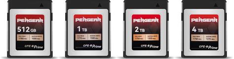 Pergear Launches New Prime Cfexpress Type B Cards Up To Tb