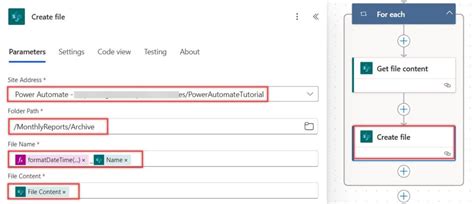 how to copy and rename file in power automate