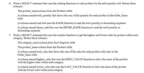 Solved I Need Following Sql Query Database