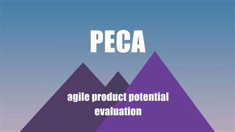 Peca New Product Agile Evaluation Framework