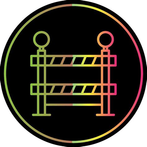 Barrier Line Gradient Due Color Icon Design 43800714 Vector Art At Vecteezy