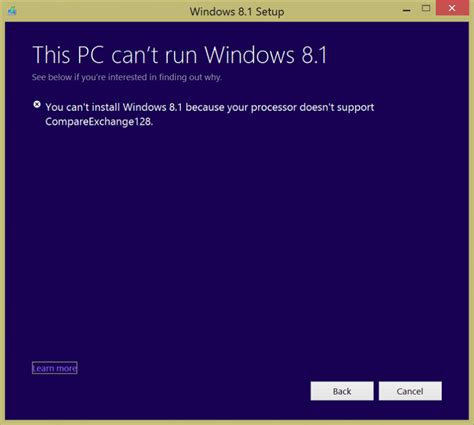 Windows 8 1 Will Not Work On Some Older Pcs