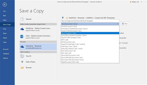 How To Create And Use Microsoft Word Templates Inside How To Save A Template In Word