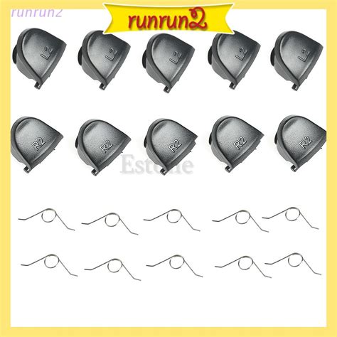 RUN L2 R2 Trigger Replacement Parts Buttons For PlayStation 4 PS4 Controller 5 Pairs Shopee
