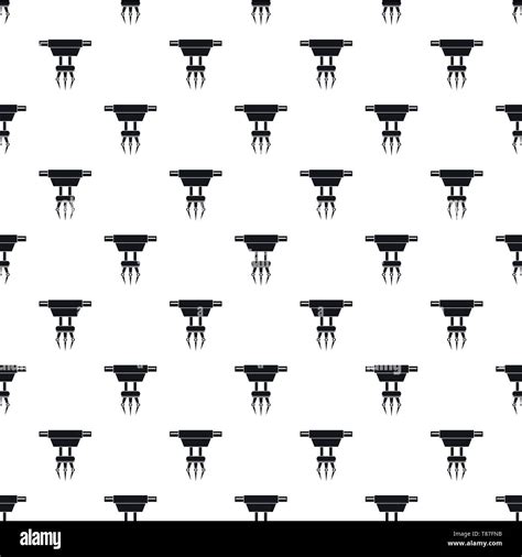 Fork Hand Crane Pattern Seamless Vector Repeat Geometric For Any Web Design Stock Vector Image