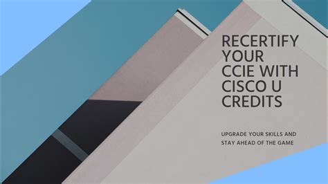 Why I Chose To Re Certify My Ccie Using Cisco U Credits