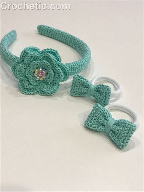 Super Beautiful Puff Flower Crochet Hair Band