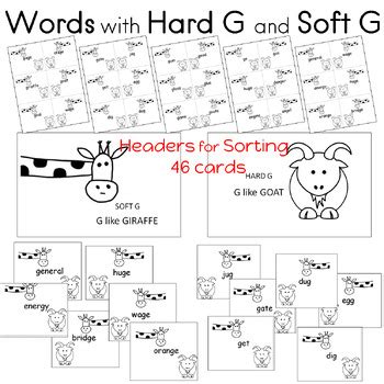 Hard G Soft G Sorting Game By Fluttering Through The Common Core K