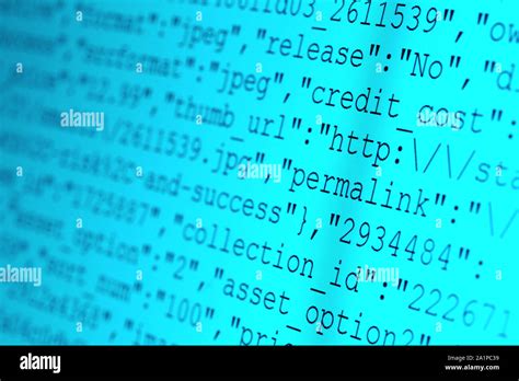Close Up Of HTML Codes On LED Screen Stock Photo Alamy