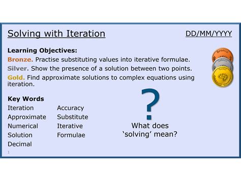 algebra 30 31 solving with iteration teaching resources