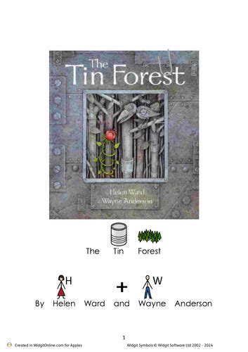 The Tin Forest Story With Widgits Teaching Resources