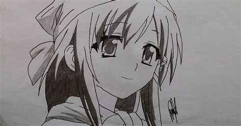 Gambar Anime Dari Pensil Mudah