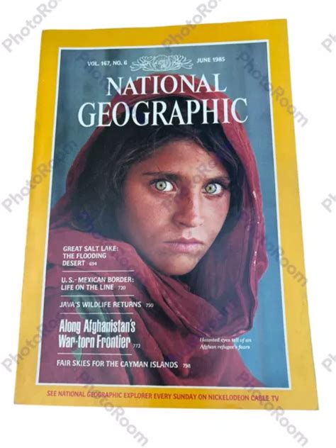 National Geographic Magazine Afghan Girl Eyes Vol 167 No 6 June 1985