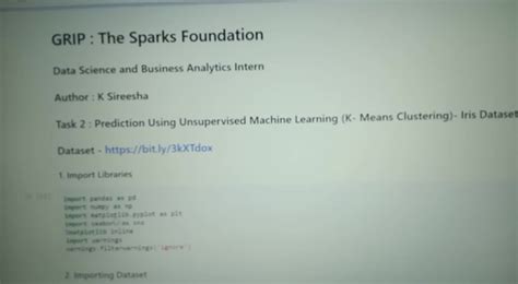 Video Sireesha K On Linkedin Task Task2 Notebook Jupyternotebook