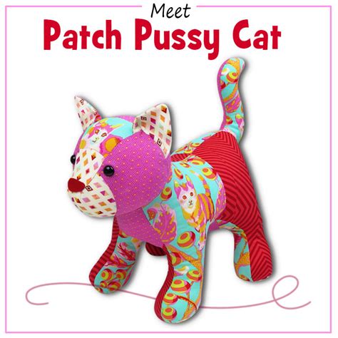 See Me Sew My Patchwork Cat Sewing Pattern Funky Friends Factory