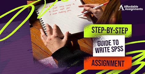 step by step guide to write spss assignment
