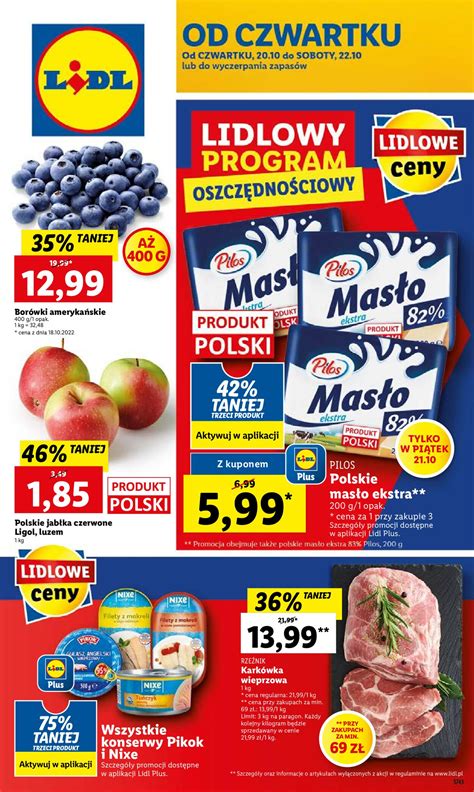 LIDL Aktualna Gazetka od 20.10 - 22.10.2022 | Yulak