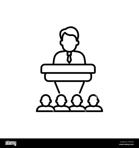 Business Training Concepts Giving Lecture Vector Illustration Flat