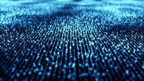 binary code background loop blue motion graphics videohive