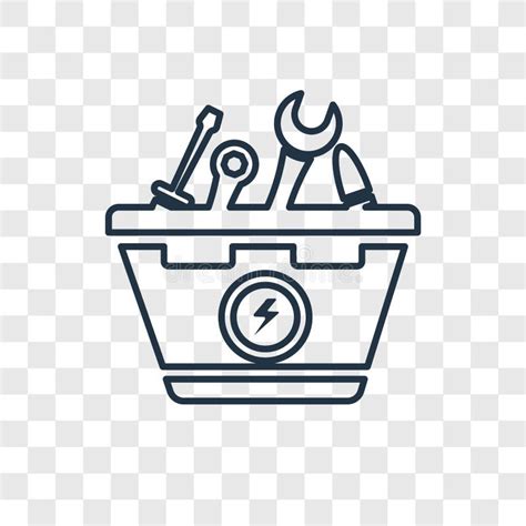 Toolbox Icon Vector Isolated On White Background Toolbox Sign Line Symbol Or Linear Element