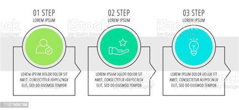 현대 벡터 플랫 일러스트레이션입니다 세 가지 요소 모양 아이콘 화살표와 인포 그래픽 원 템플릿 프리젠 테이션 웹 디자인 인터페이스 교육 3 단계다이어그램을 위해 설계된 타임