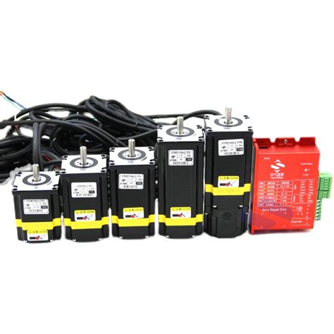 闭环步进电机驱动器套装57 42 86自带编码器高速伺服转速可调精度 虎窝淘