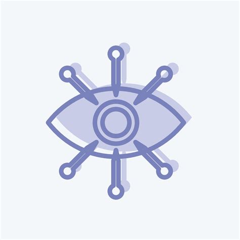Icon Observation Suitable For Data Analytics Symbol Two Tone Style