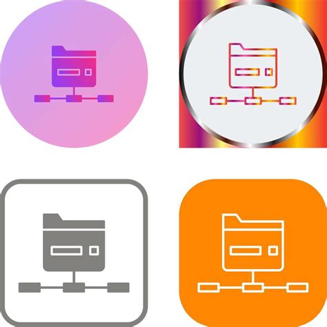 Network Folder Icon Design 44332648 Vector Art At Vecteezy