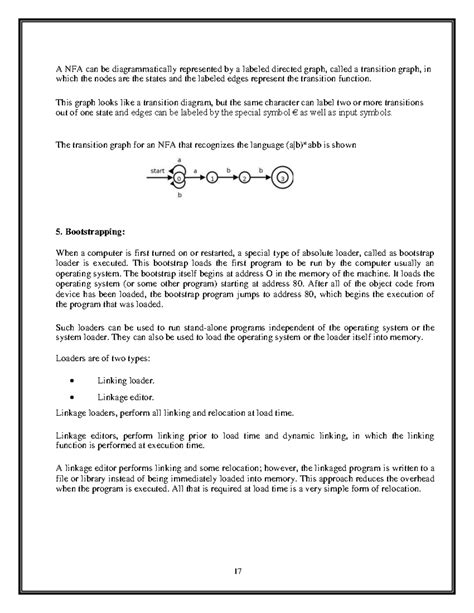 Compiler Design Notes Pdf A Nfa Can Be Diagrammatically Represented By A Labeled Directed Graph