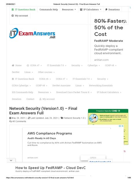 Network Security Version10 Final Exam Answers Full Download Free