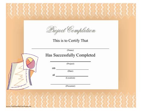 Certificate Of Project Completion Template Download Printable Pdf Templateroller