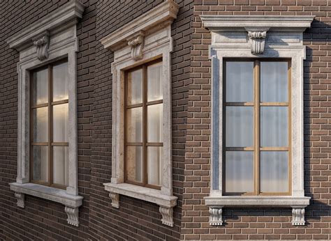 Classic Window Frame Cgtrader