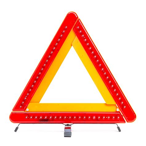 Red Led Hazard Foldable Warning Triangle — Lightbar Uk Limited