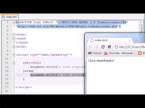 Beginner JavaScript Tutorial 15 if else Statement - YouTube