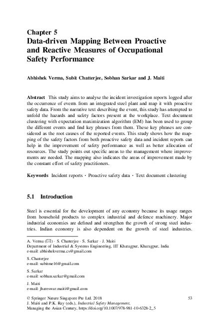 Pdf Data Driven Mapping Between Proactive And Reactive Measures Of