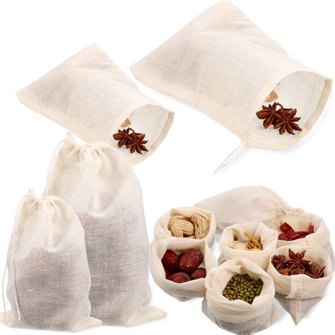 Boao 50 Pcs Cheese Cloth Tea Bags 4 X 3 Inch For Straining