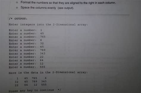 Solved Write A Program That Allows A User To Input Numbers Chegg Com