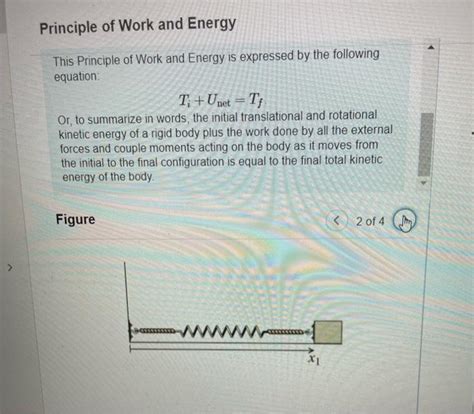 Solved Principle Of Work And Energy This Principle Of Work Chegg