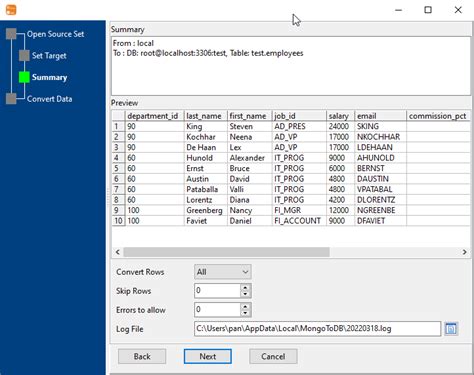 copy data from multiple mongodb collections to 1 mysql table