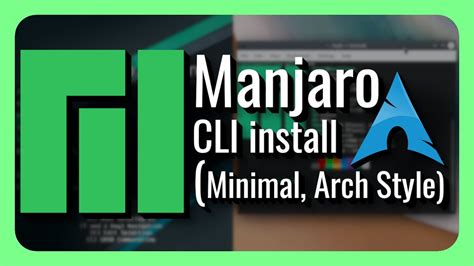 How To Install Manjaro Minimally The Arch Way Denshihelp Youtube