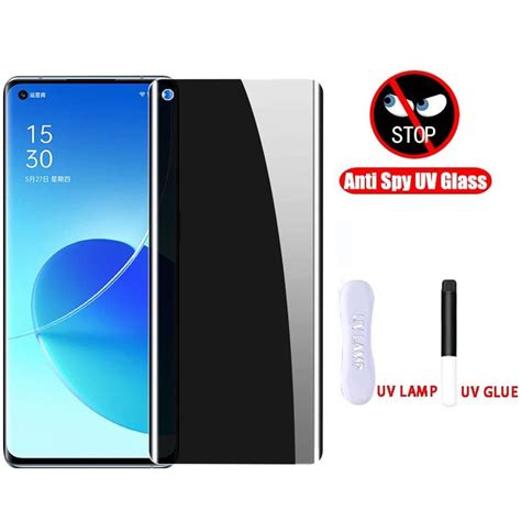 Uv ฟิล์มกันมอง ฟิล์มกระจก กันมอง กระจกนิรภัย Oppo Reno 13 12 11 10 8t 9