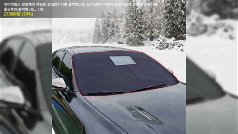 네이처월드 맞춤제작 차량용 성에방지커버 블랙박스형 김서림방지 자동차 앞유리덮개 성애 햇빛가리개 올뉴투싼블박형보 1개