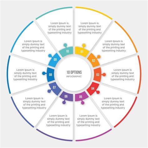 Premium Vector Circular Cycle Infographic Template Design With 10 Steps