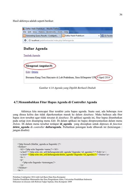 Modul Pelatihan Codeigniter Dasar Pdf