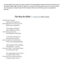 Syntax Poetry Mini Lesson By Secondary ELA Solutions By Kari TPT